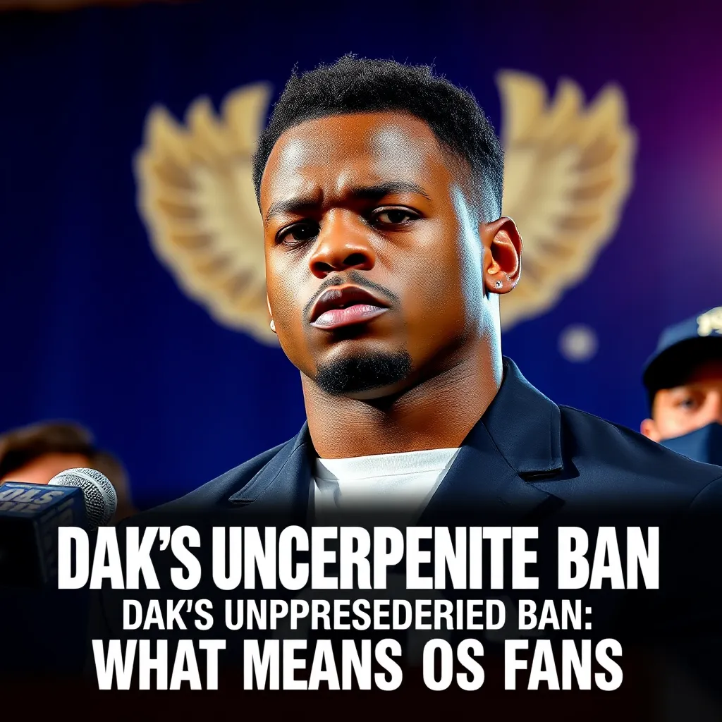 Dak's Unprecedented Ban: What It Means for Fans - CasinoNewsWatch