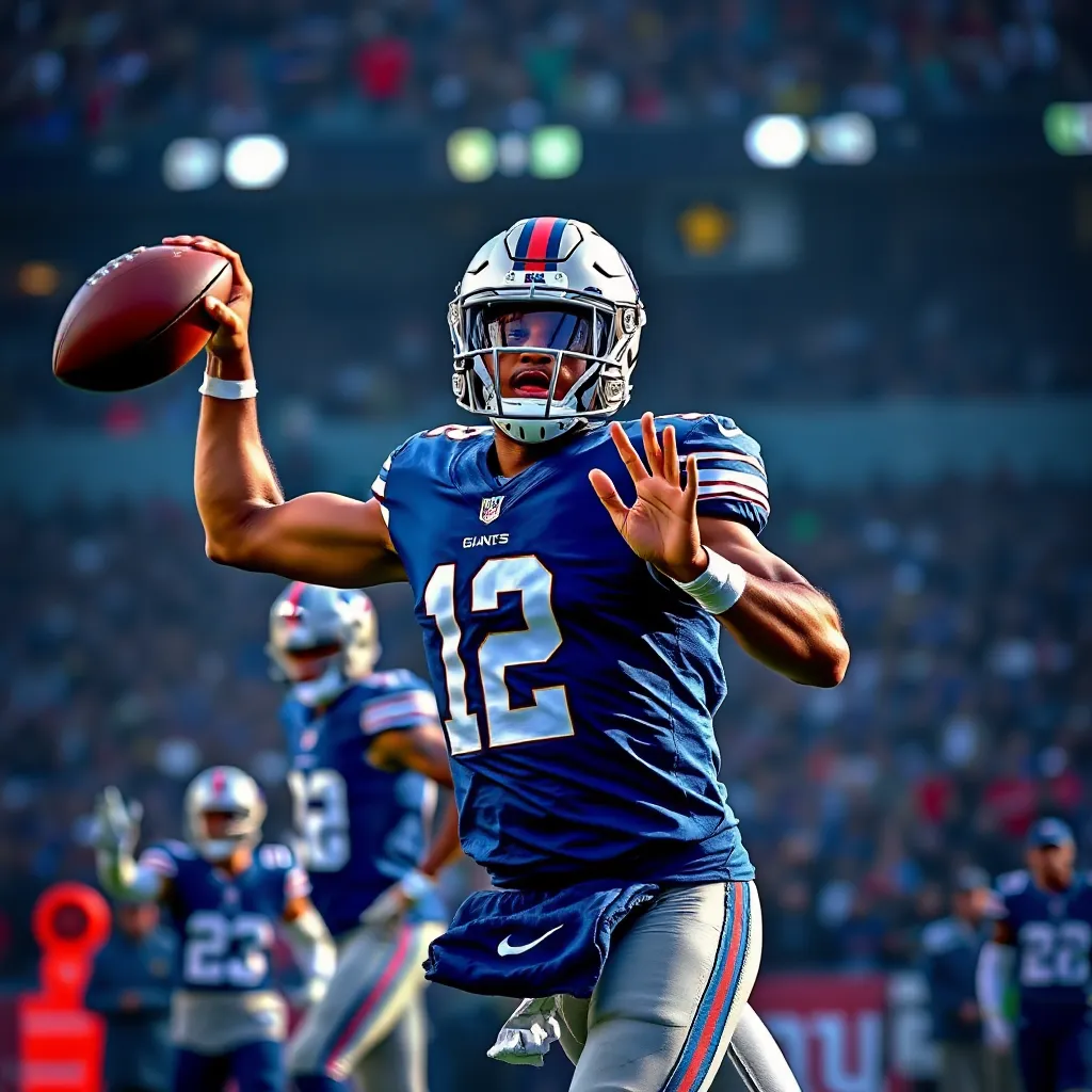 Drake Maye's Passing Yards Breakdown Against Giants Highlights ...