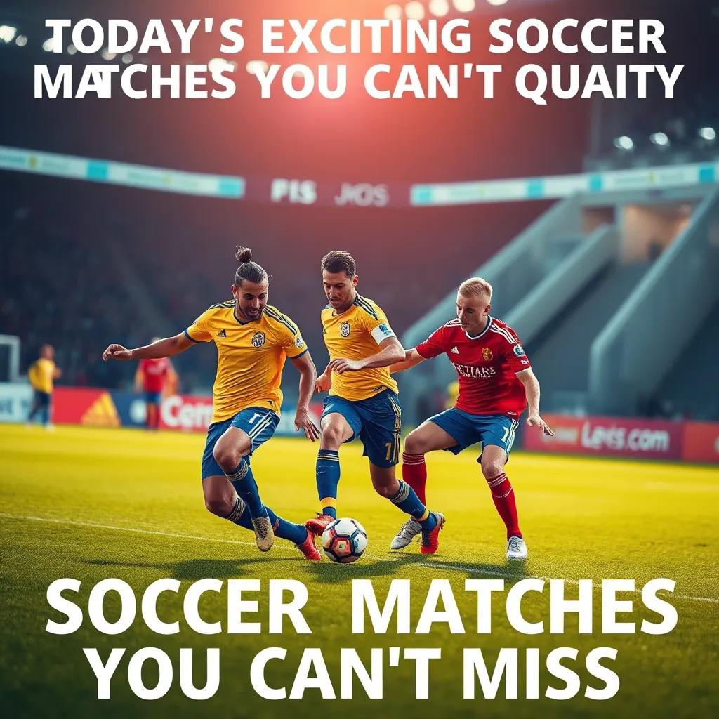 Today's Exciting Soccer Matches You Can't Miss - CasinoNewsWatch