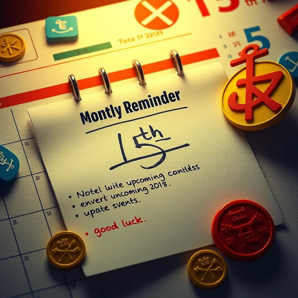 Monthly Reminders: Key Dates and Updates to Note! - CasinoNewsWatch