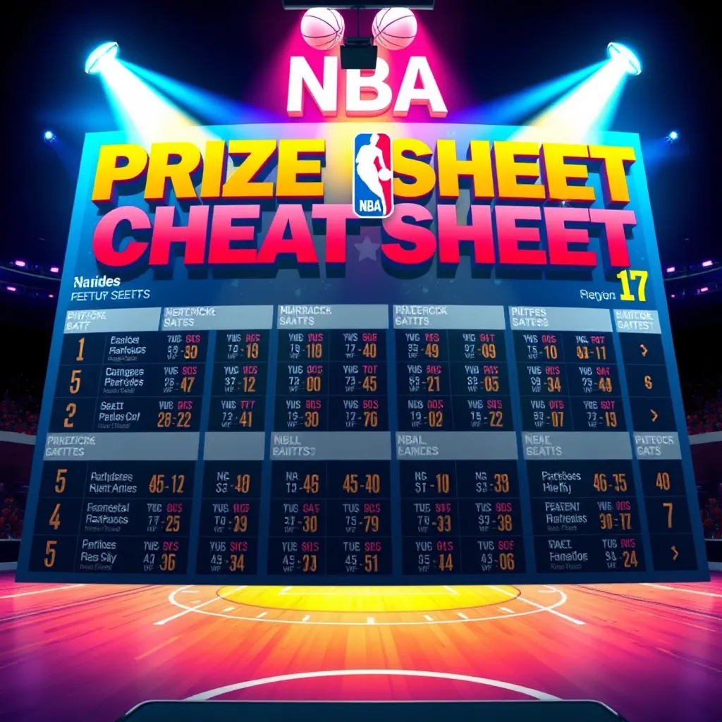 Prize Picks Cheat Sheet