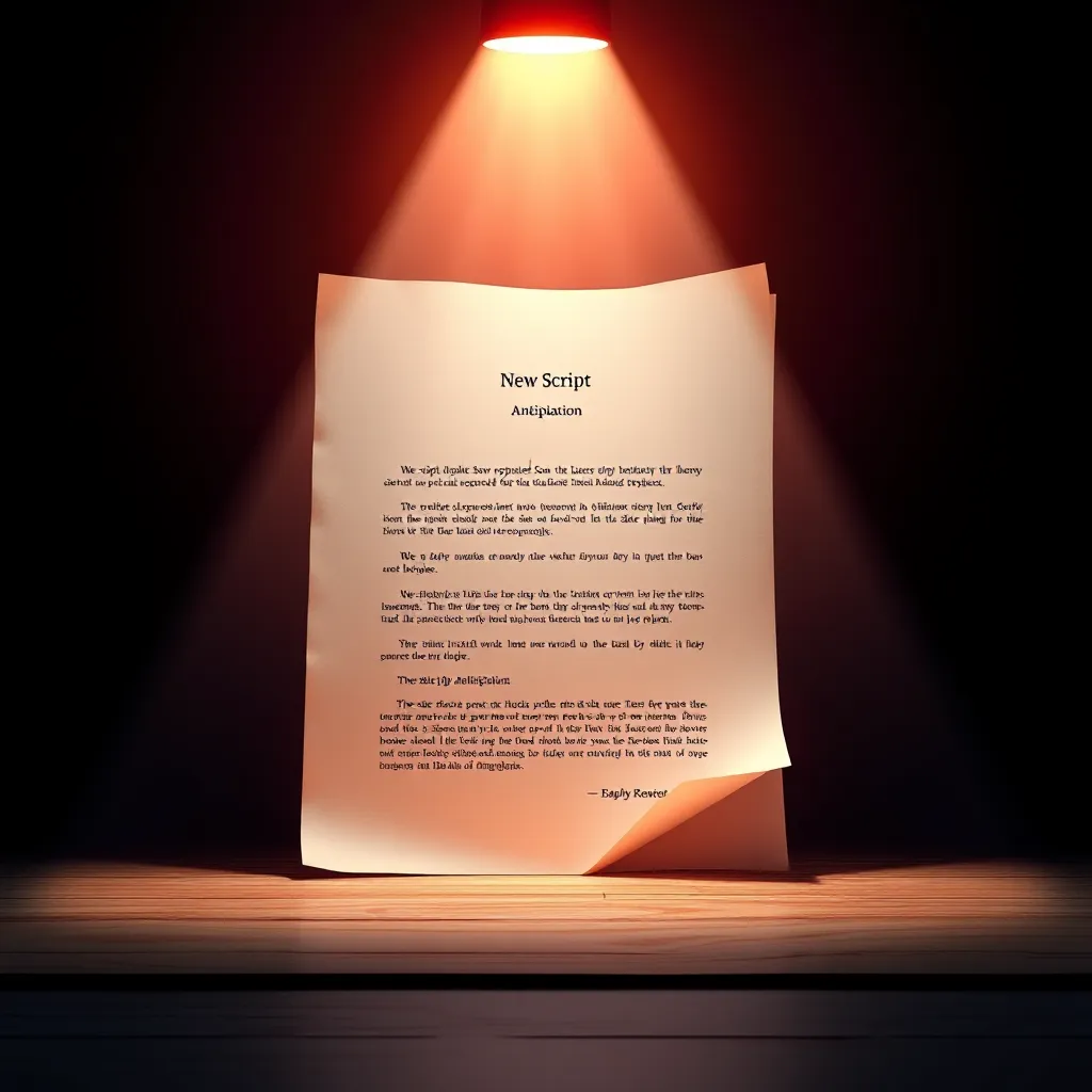 Script Update Expected Soon for Upcoming Project - CasinoNewsWatch