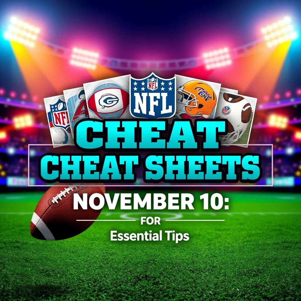 NFL Cheat Sheets for November 10: Essential Tips - CasinoNewsWatch