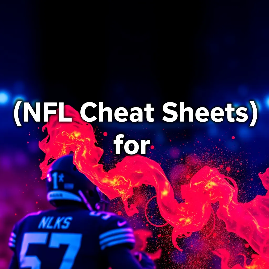Essential NFL Cheat Sheets for Fans and Players (11.20) - CasinoNewsWatch