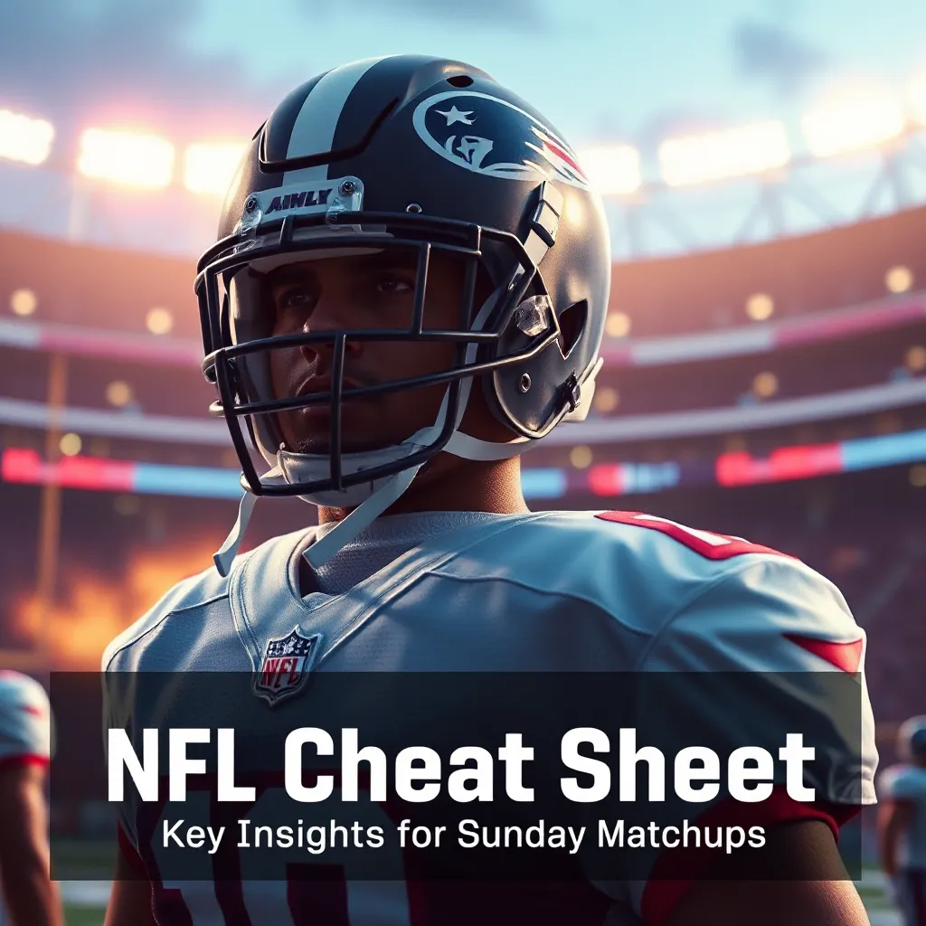 NFL Cheat Sheet - Key Insights for Sunday Matchups - CasinoNewsWatch