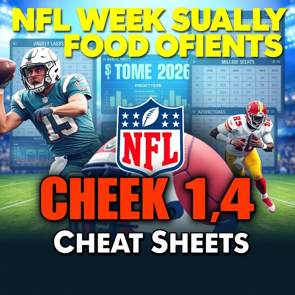 Essential NFL Cheat Sheets for Week 14 of 2025 - CasinoNewsWatch