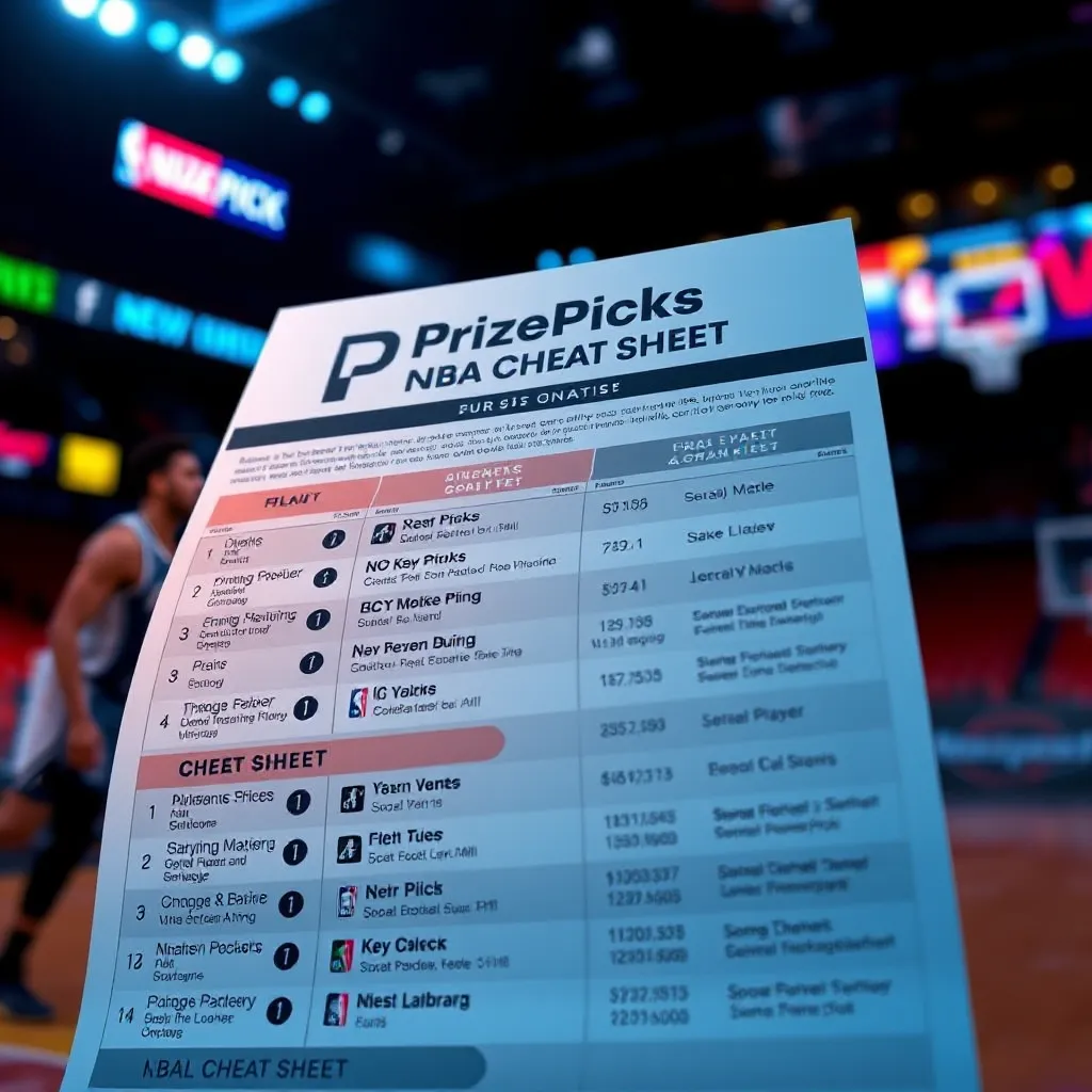Prize Picks Cheat Sheet
