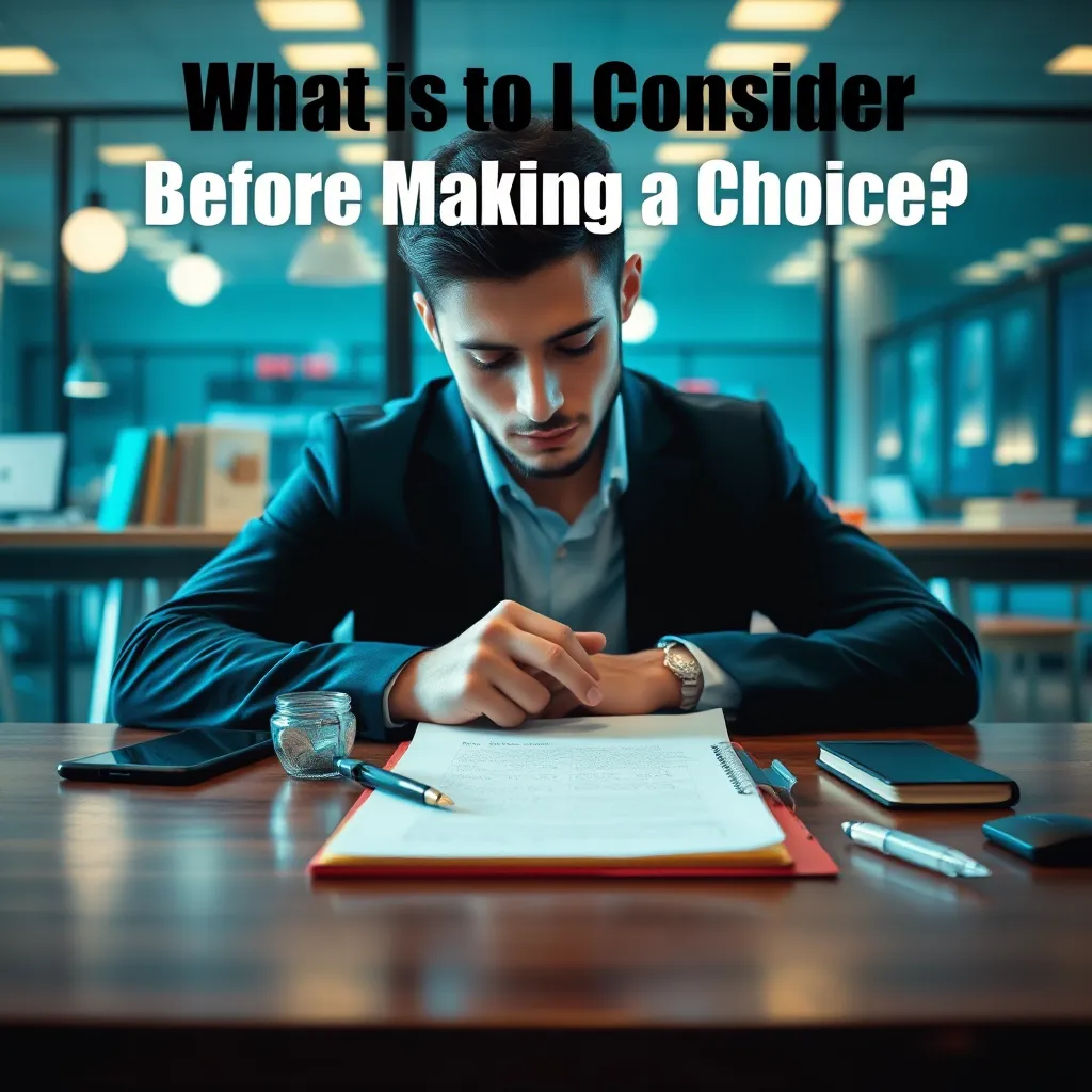 What Should I Consider Before Making a Choice? - CasinoNewsWatch