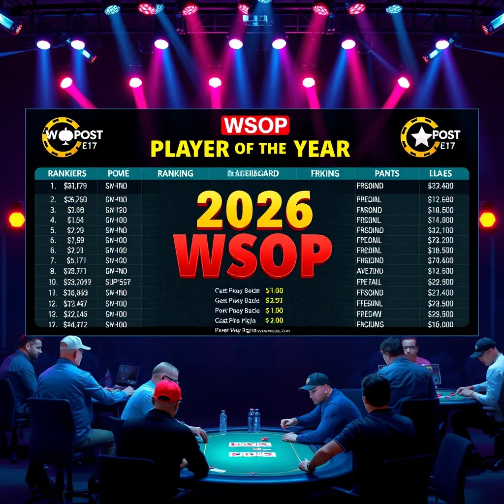 New Leaderboard and Prizes for 2026 WSOP Player of the Year ...